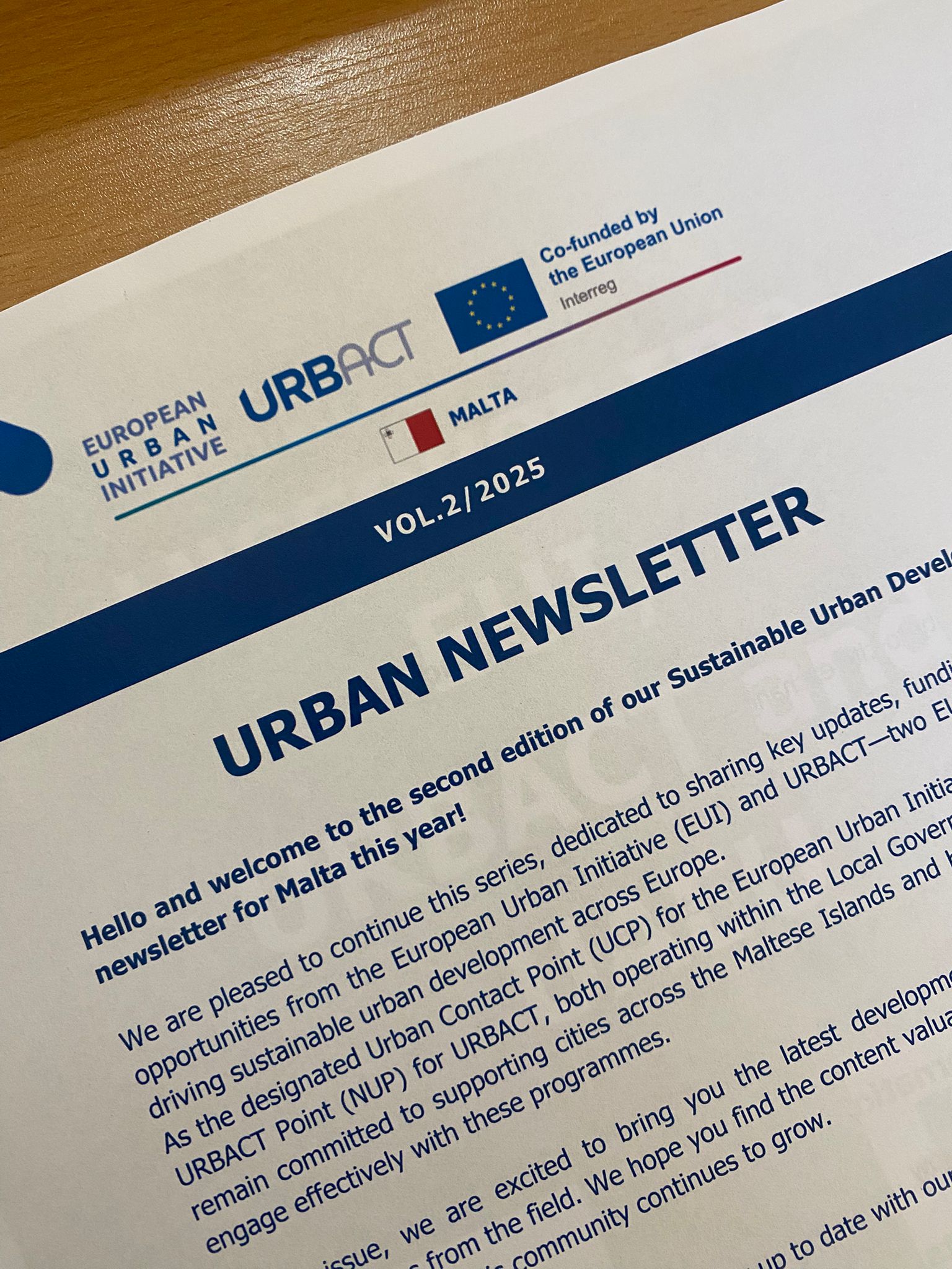 Malta's Urban Newsletter – Vol. 2/2025 Now Available! | EUI